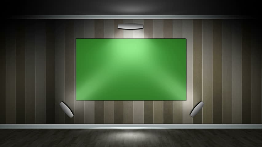 room green screen monitor alpha channel Stock Footage Video (100% ...