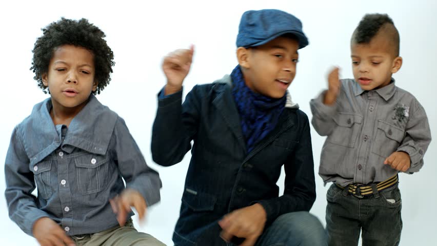 three black boy sings rap dance Stock Footage Video (100% Royalty-free ...