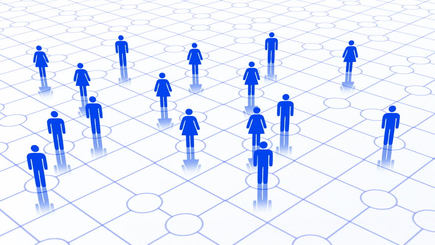 social networking concept animated model silhouettes: วิดีโอสต็อก (ปลอด ...