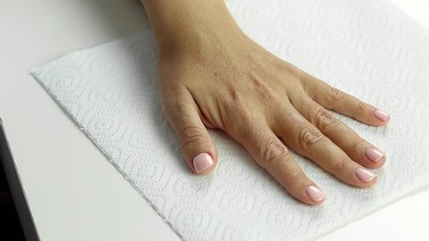 Professional Nails Care Process Dehydration Female Stock Footage Video ...