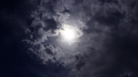 epic thunderstorm moving clouds night lightning Stock Footage Video ...