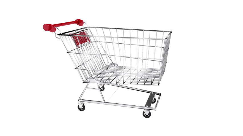 digital animation trolley turning on white Stock Footage Video (100% ...