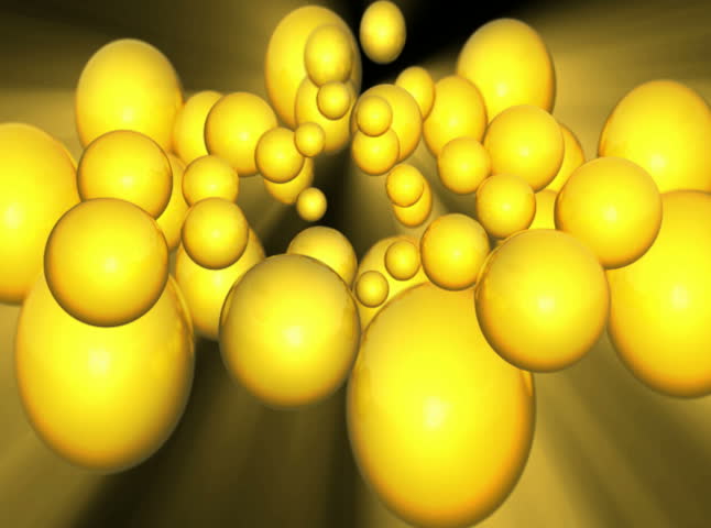 Gold Glow Orbs Floating Background Stock Footage Video (100% Royalty ...