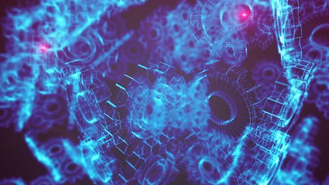 Seamless Loop Components Eukaryotic Cell Nucleus Stock Footage Video ...