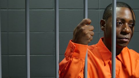Black Male Inmate Jail Cell Stock Footage Video (100% Royalty-free ...