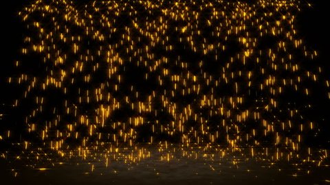Sparks Falling Bouncing On Ground Loop Stock Footage Video (100% ...