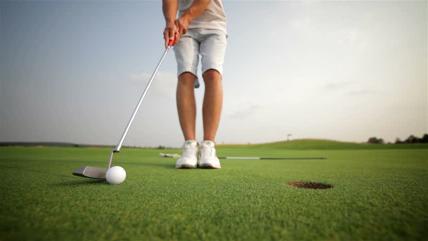 golfer making putt Stock Footage Video (100% Royalty-free) 11536124 ...