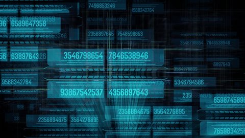 Blue Digital Abstract Dark Background Stock Footage Video (100% Royalty ...