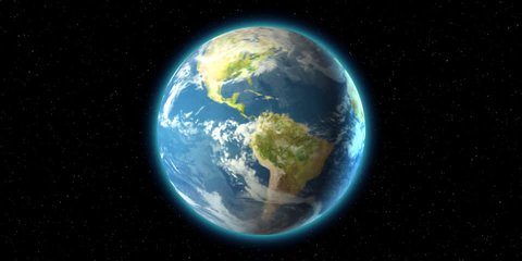 Rotación del planeta Tierra 360 grados: video de stock (totalmente ...