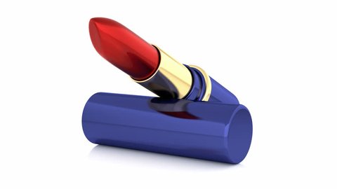 Rotation Lipstick Loopable 3d Animation Alpha Stock Footage Video (100% ...