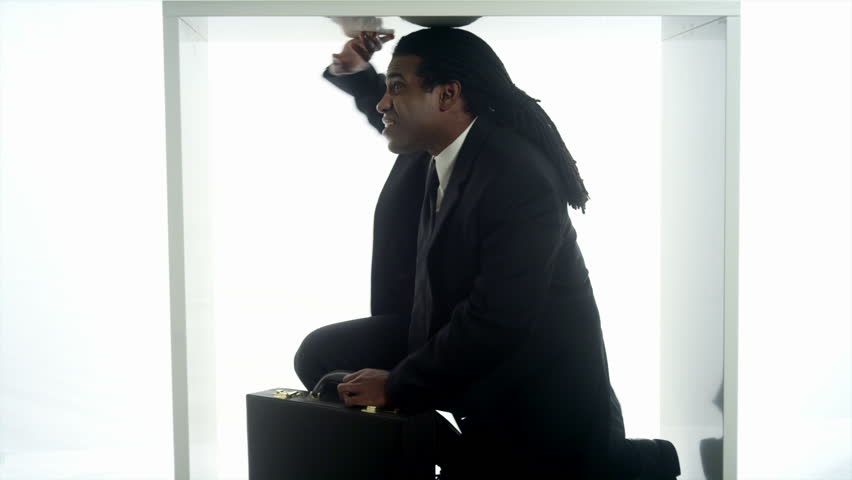 african man trapped box Stock Footage Video (100% Royalty-free) 1161541 ...