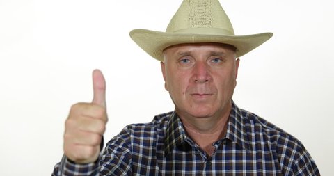 cowboy thumbs agree hand sign good Stock Footage Video (100% Royalty ...