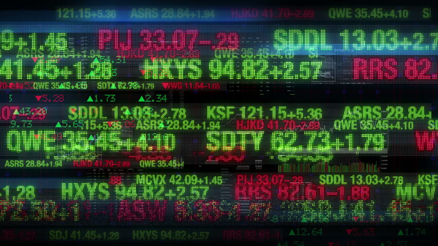 Stock Market Tickers Digital Data Stock Footage Video 100 Royalty