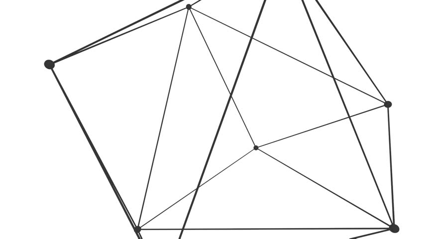 Stable Abstract Geometric Polygonal Structure, Stock Footage Video (100 ...