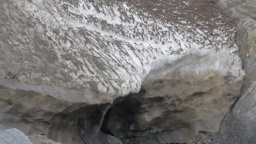 melting permanent ice snow persistent snowbank Stock Footage Video (100 ...