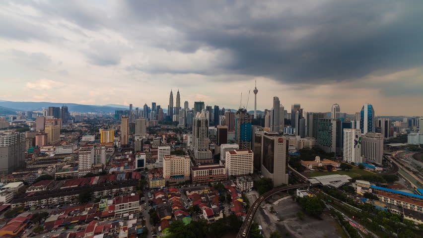 time lapse kuala lumpur city view Stock Footage Video (100% Royalty ...