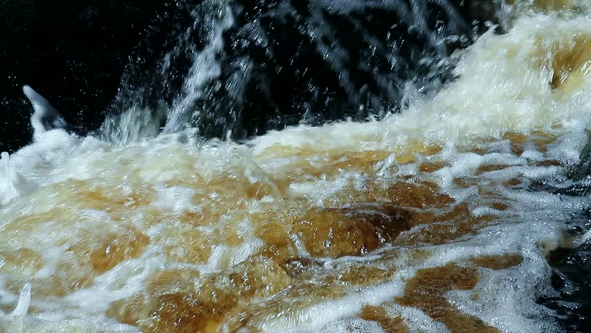 Turbulent Water of the Mountain Stock Footage Video (100% Royalty-free ...