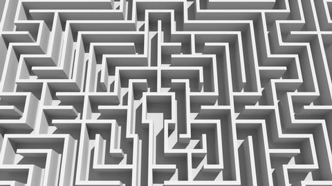 Red Ball White Maze Concept Solving Stock Footage Video (100% Royalty ...