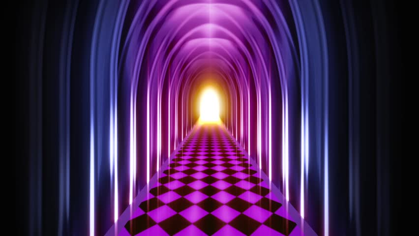 endless hall gothic purple Stock Footage Video (100% Royalty-free ...