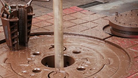 Slip On Rotary Table While Drilling Stock Footage Video (100% Royalty ...
