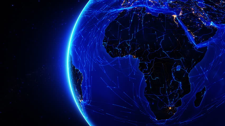 Earth Bright Connections and City Stock Footage Video (100% Royalty ...