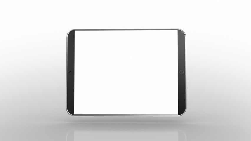 Mini-tablet Animation. Alpha Matte. Highly Stock Footage Video (100% ...
