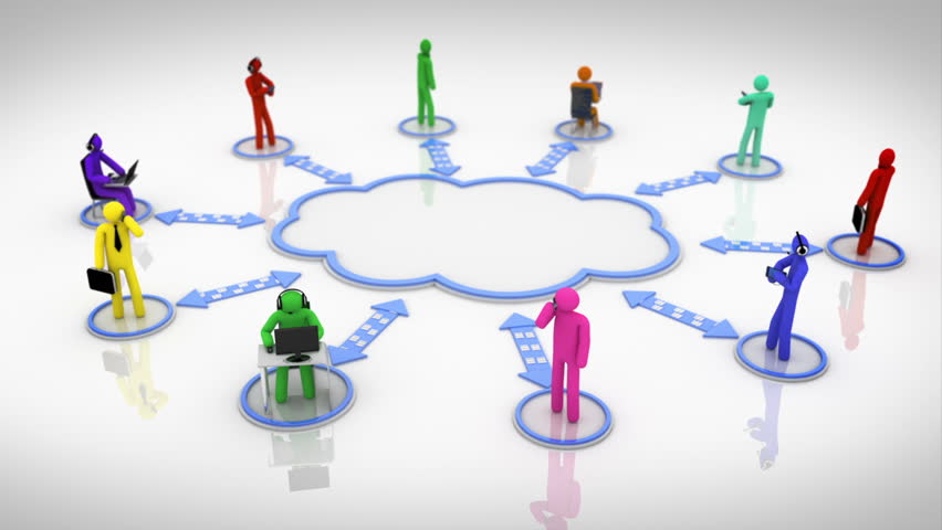 Animation Representing the Cloud Computing Stock Footage Video (100% ...