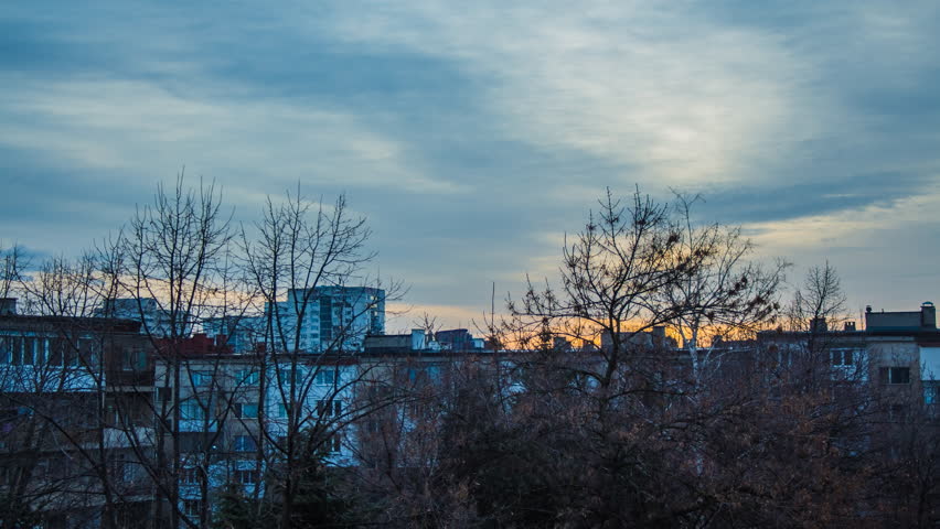 waking citytime-lapse morning sun urban city Stock Footage Video (100% ...