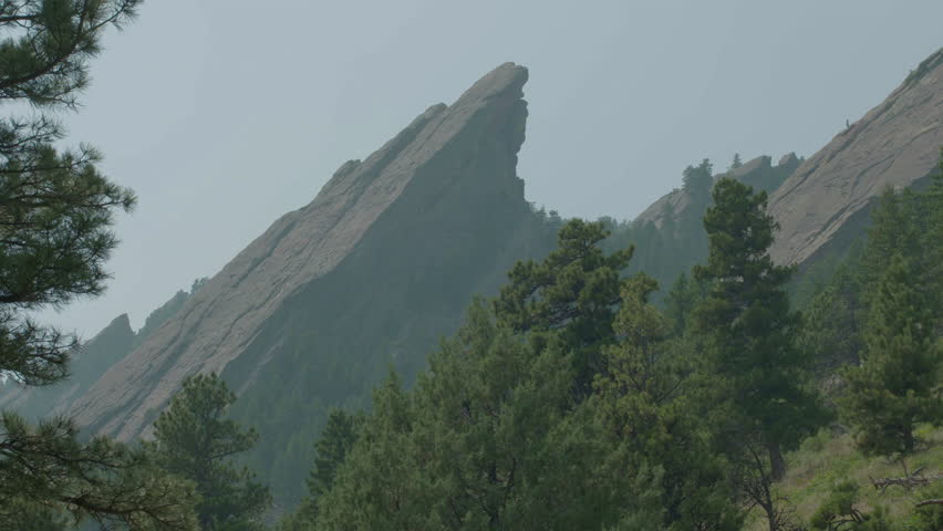 flatiron rock formation boulder co Stock Footage Video (100% Royalty ...
