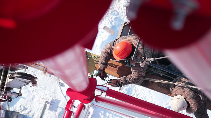 The Cell Tower. the Construction Stock Footage Video (100% Royalty-free ...