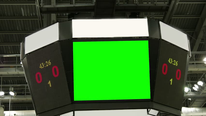 Scoreboard at the Stadium with Stock Footage Video (100% Royalty-free ...