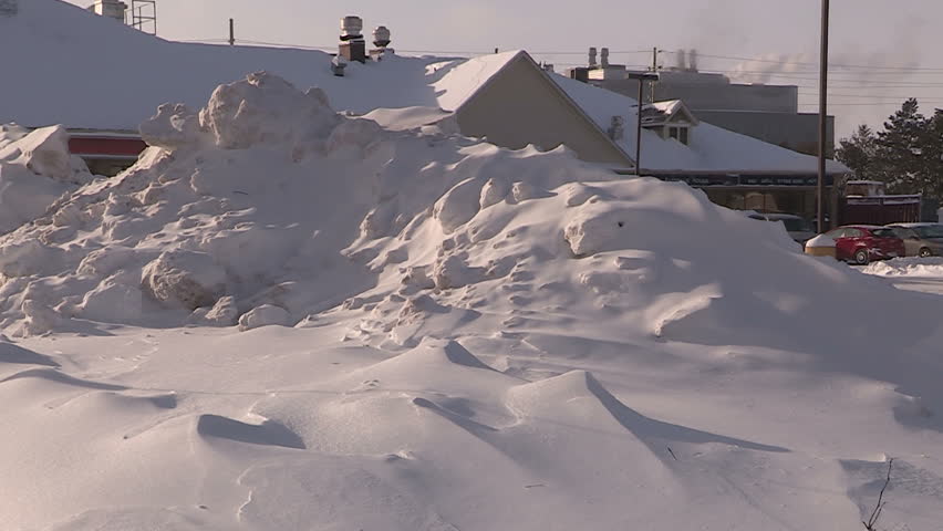 Ontario Canada, February 2014 Blizzard Stock Footage Video (100% ...