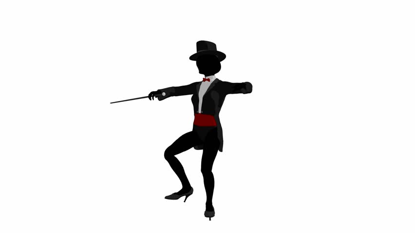 tap dancer dancing on white background Stock Footage Video (100% ...