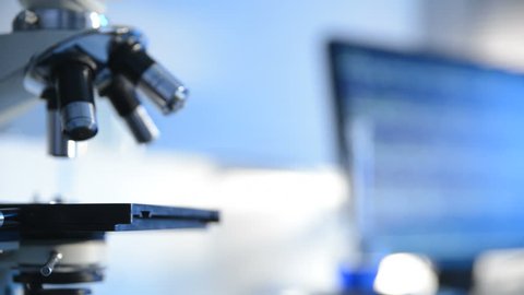 Laboratory Environment Microscope Stock Footage Video (100% Royalty ...