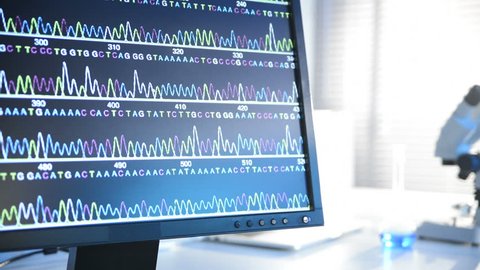 Computer Screen Dna Sequence Stock Footage Video (100% Royalty-free ...