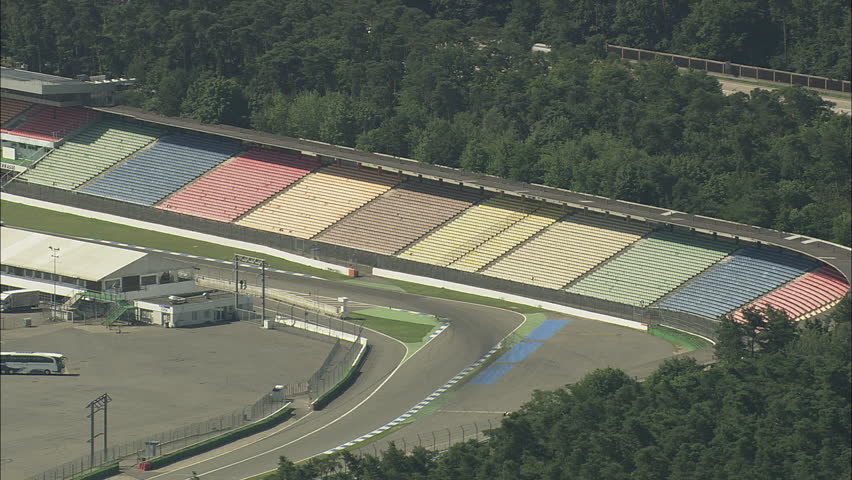 Aerial Germany-hockenheimring Race Track 2007: Stock Footage Video (100 ...