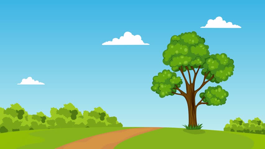 Tree Clouds Motion Graphics Stock Footage Video (100% Royalty-free ...