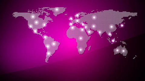 Sci Fi World Map Design Futuristic Stock Footage Video (100% Royalty ...