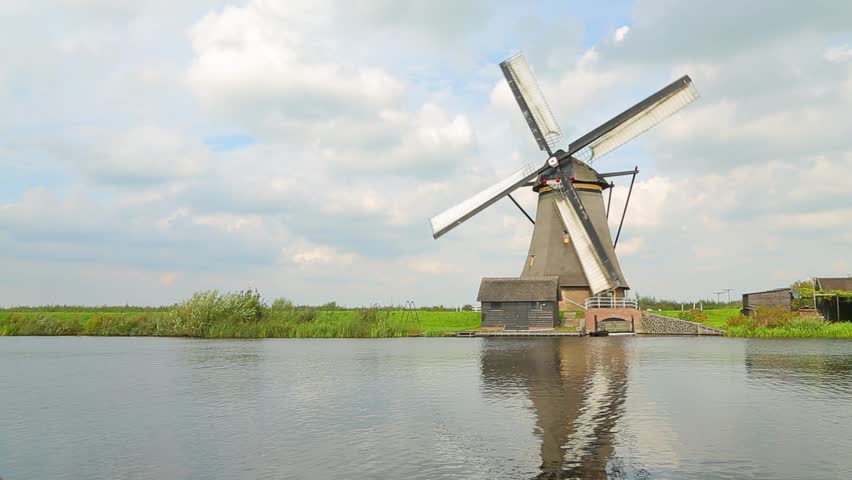 old windmill spinning wind Stock Footage Video (100% Royalty-free ...