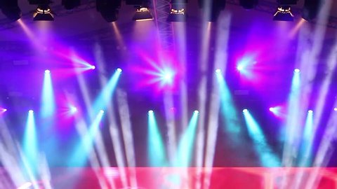 Concert Lights Colorful Beautiful Flashlights On Stock Footage Video ...