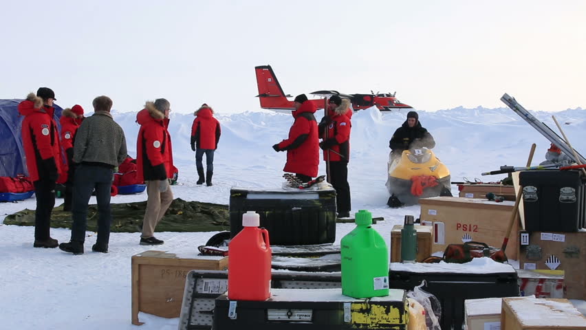 ice camp "barneo" north pole arctic Stock Footage Video (100% Royalty ...