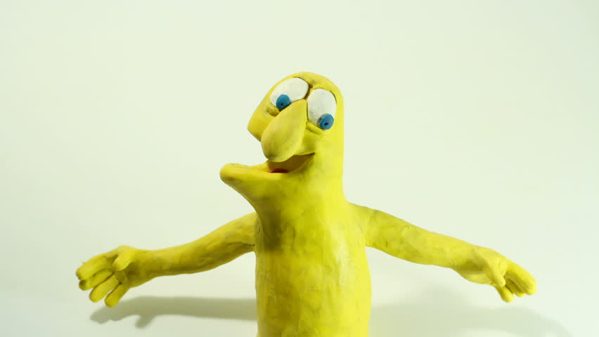 Clay Cartoon Animation, Gag Character Stock Footage Video (100% Royalty ...