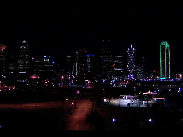 Downtown Dallas at Night Stock Footage Video (100% Royalty-free) 119515 ...