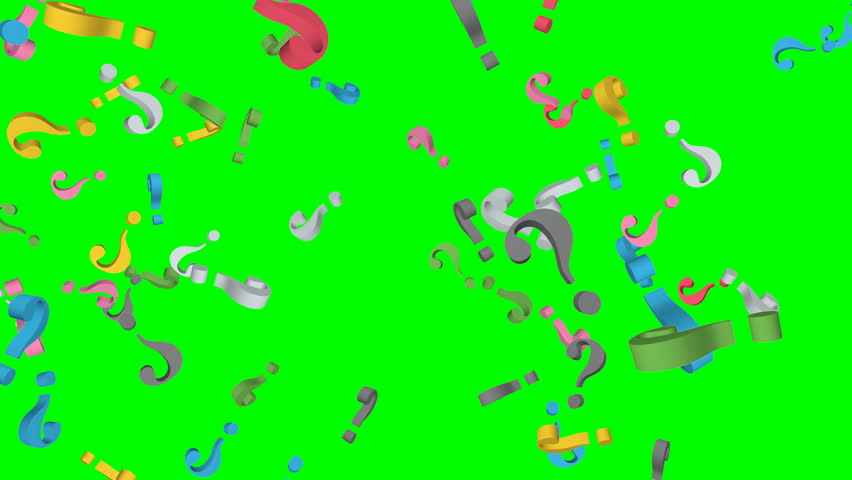 Falling Question Marks Animation - Stock Footage Video (100% Royalty ...