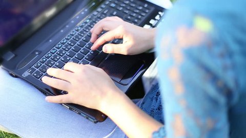 Closeup Coding On Screen Man Hands Stock Footage Video (100% Royalty ...