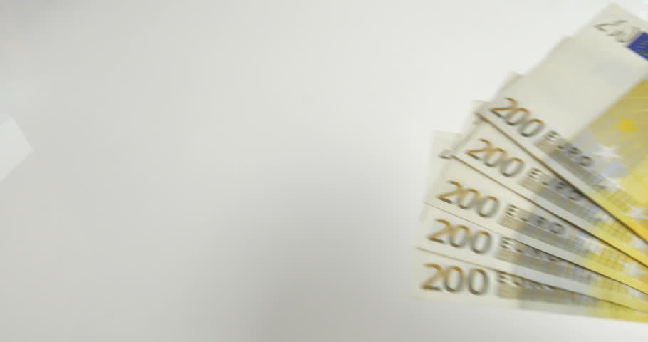 1000 euro currency cash banknotes counting Stock Footage Video (100% ...