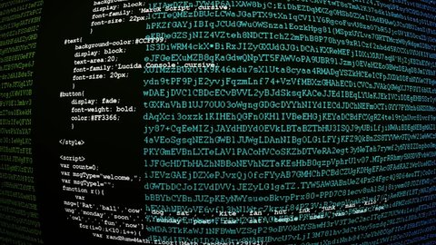 Cryptocurrency Mining On Computer Screen Algorithm Stock Footage Video ...