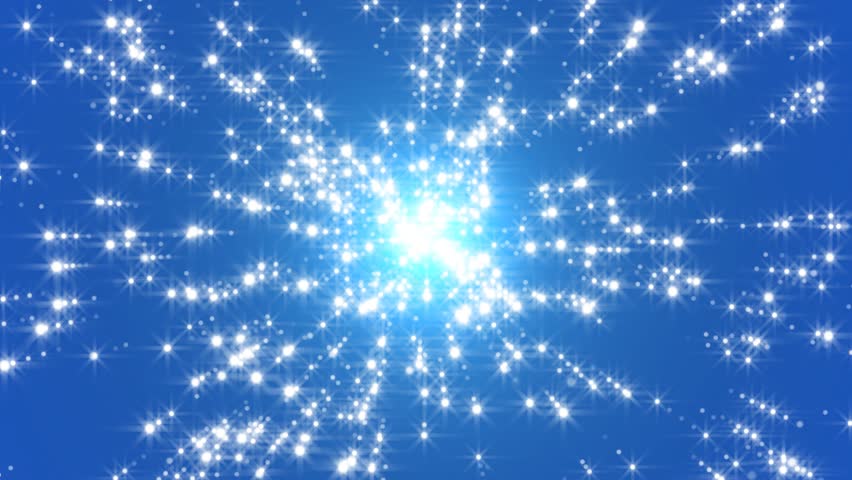 Starburst Particle Emitter Abstract Blue Stock Footage Video (100% ...