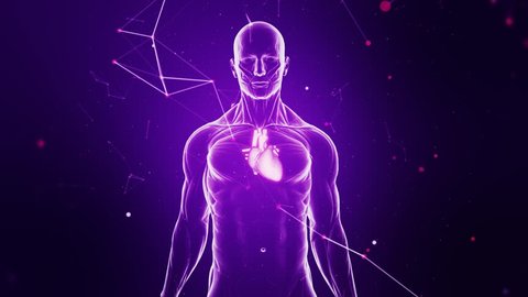 Animation Walking Abstract Human On Colorful Stock Footage Video (100% ...