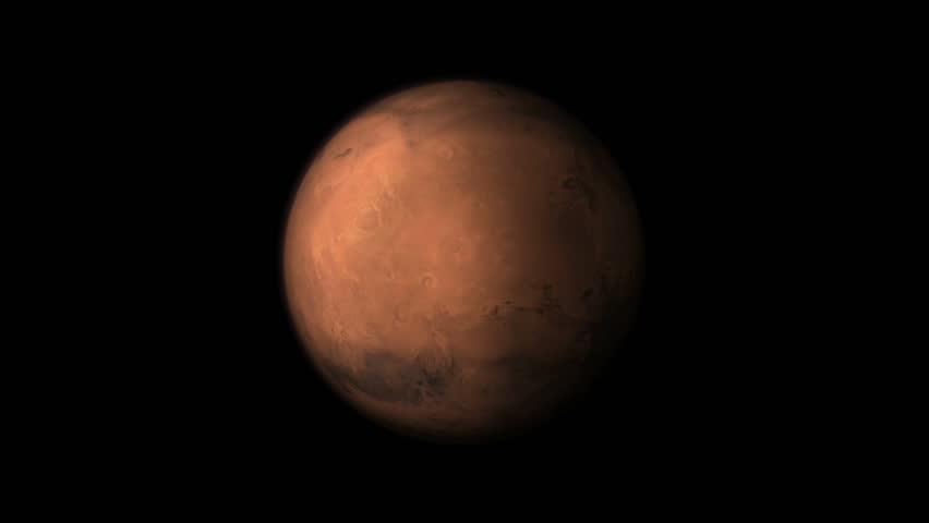 Mars Rotating, Spinning On its Stock Footage Video (100% Royalty-free ...
